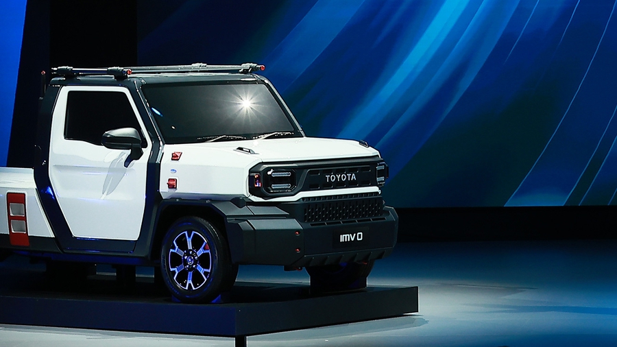 Toyota previews a new multipurpose pickup that has an offbeat design