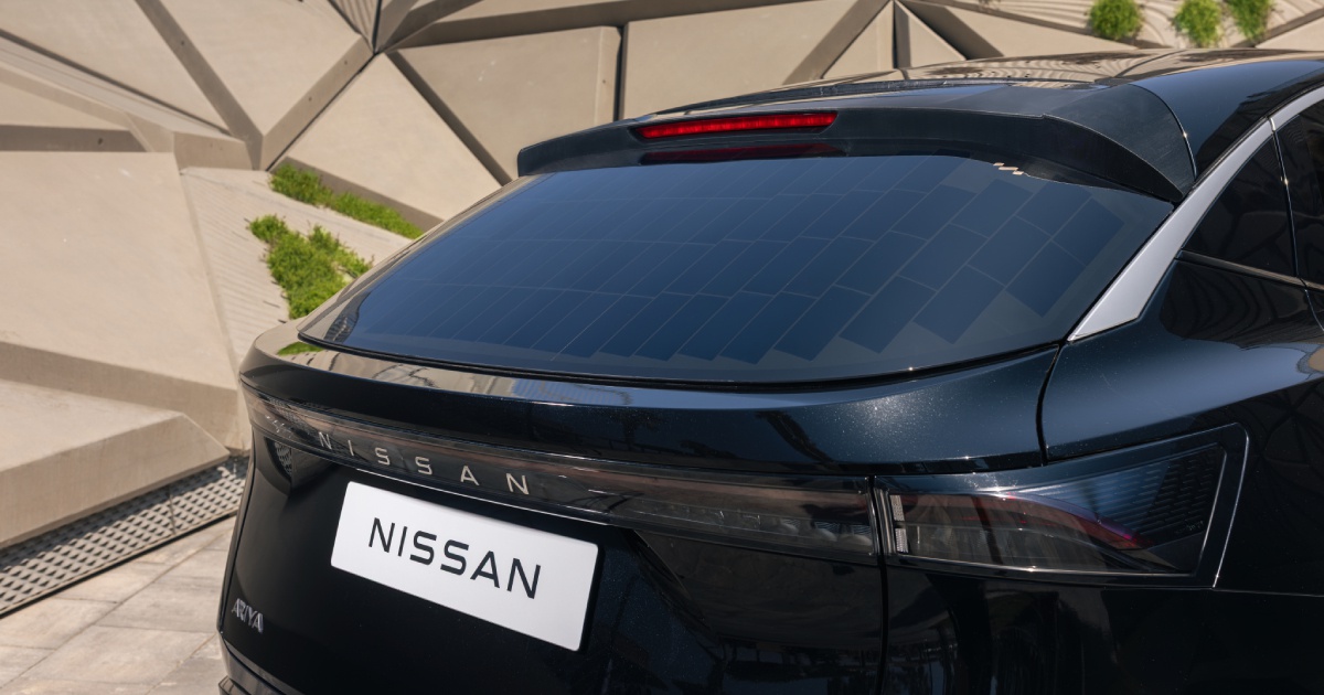 Nissan unveiled the Ariya EV with a self-charging capability from solar ...