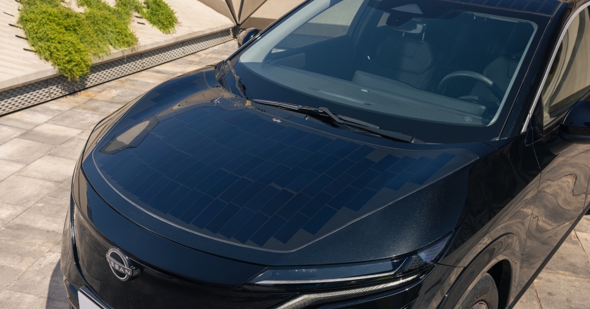 Nissan unveiled the Ariya EV with a self-charging capability from solar ...