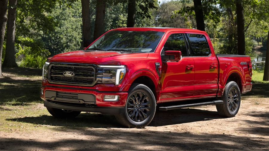 2024 Ford F-150 pickup truck receives updated Blue Oval emblem